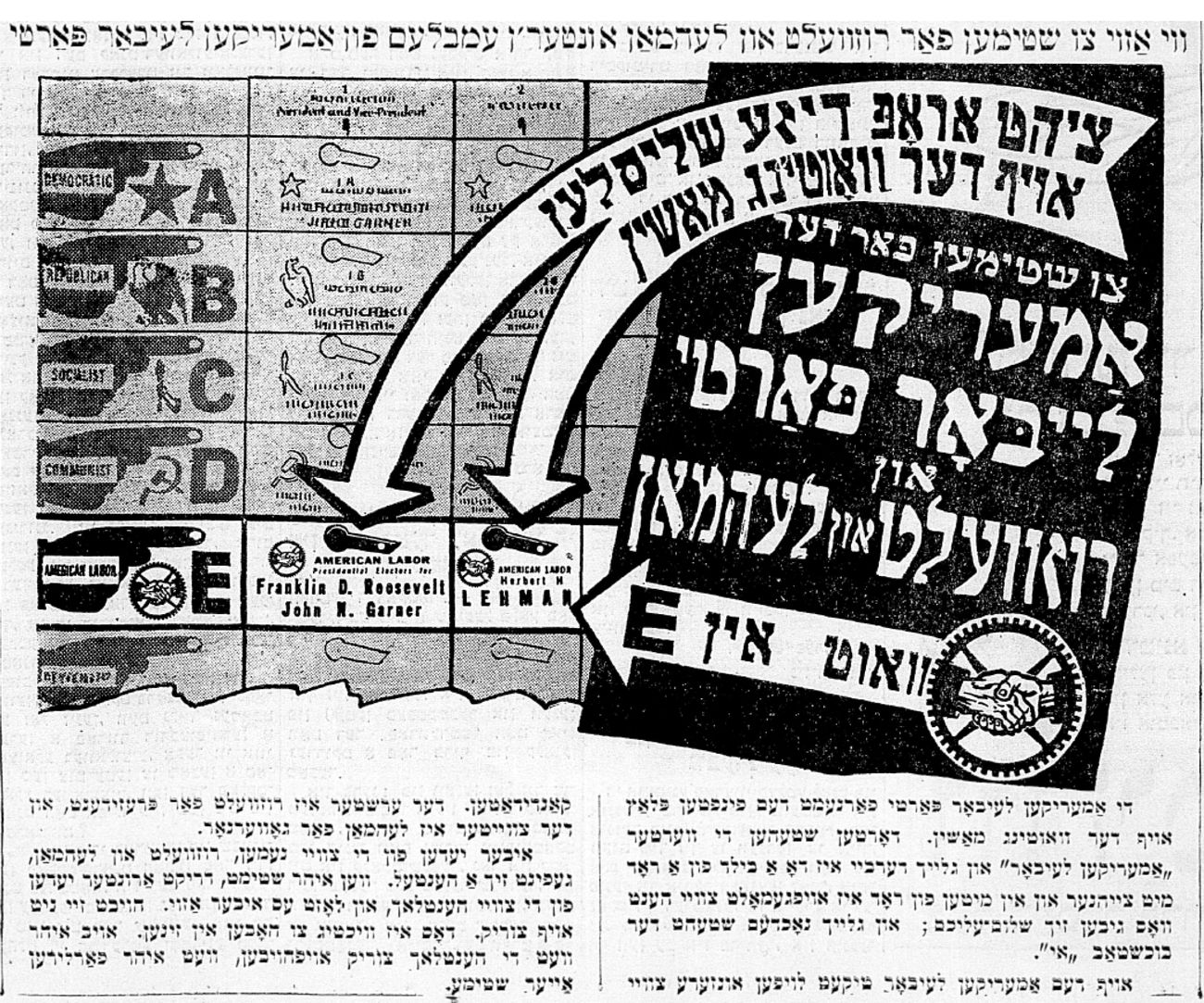 How the Forward taught readers to vote