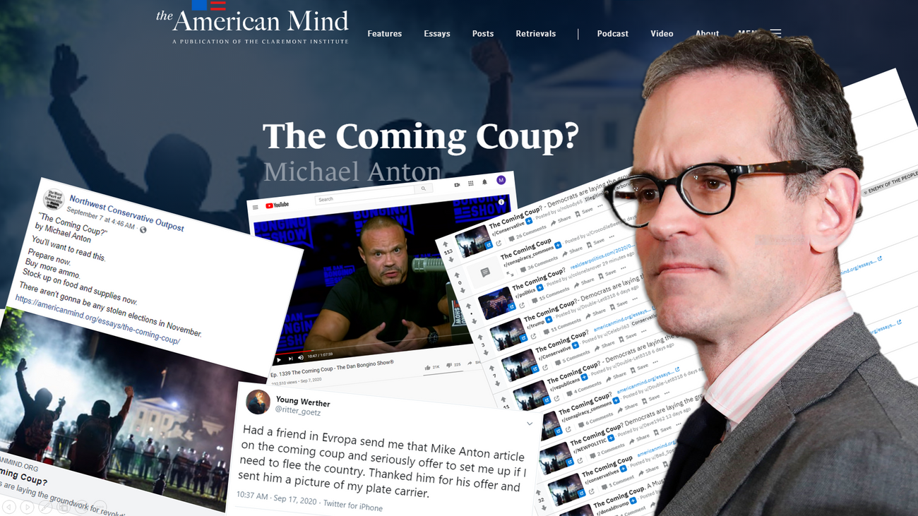 Michael Anton stirs frenzy about Democratic coup