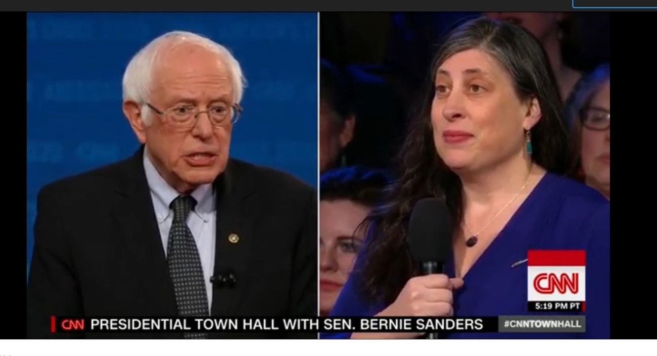 I got to ask Bernie Sanders about being Jewish on CNN