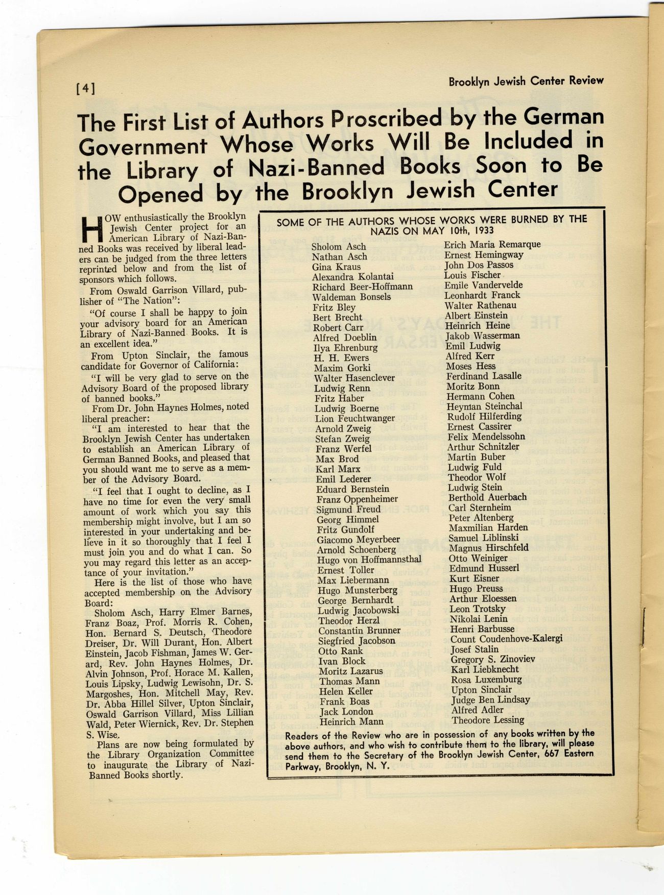 The American Library Of Nazi-Banned Books – The Forward