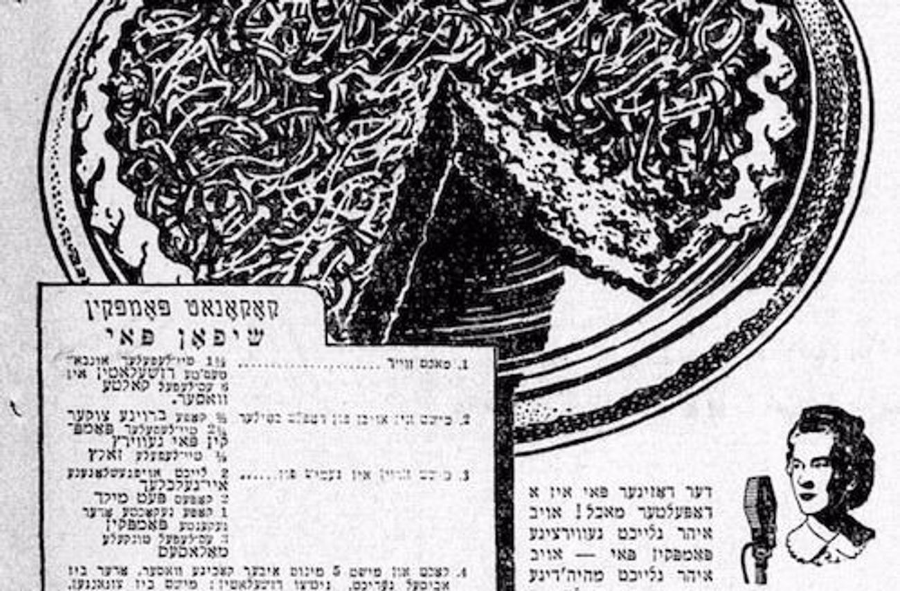 Pumpkin Spice Pops Up In 1947 Yiddish Forverts Pie Recipe – The Forward