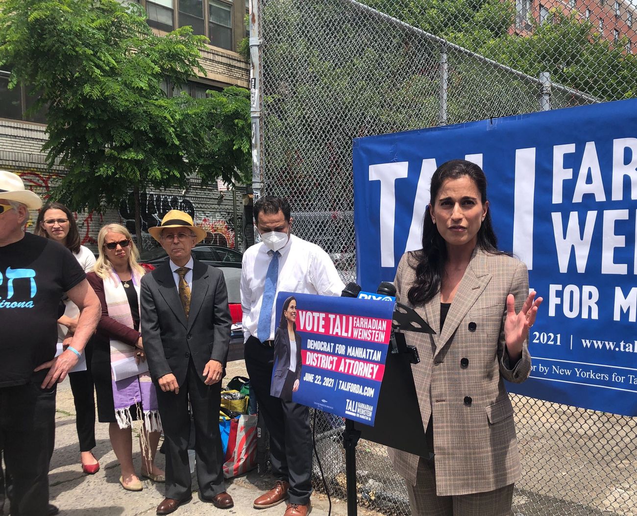 Tali Farhadian Weinstein on the campaign trail
