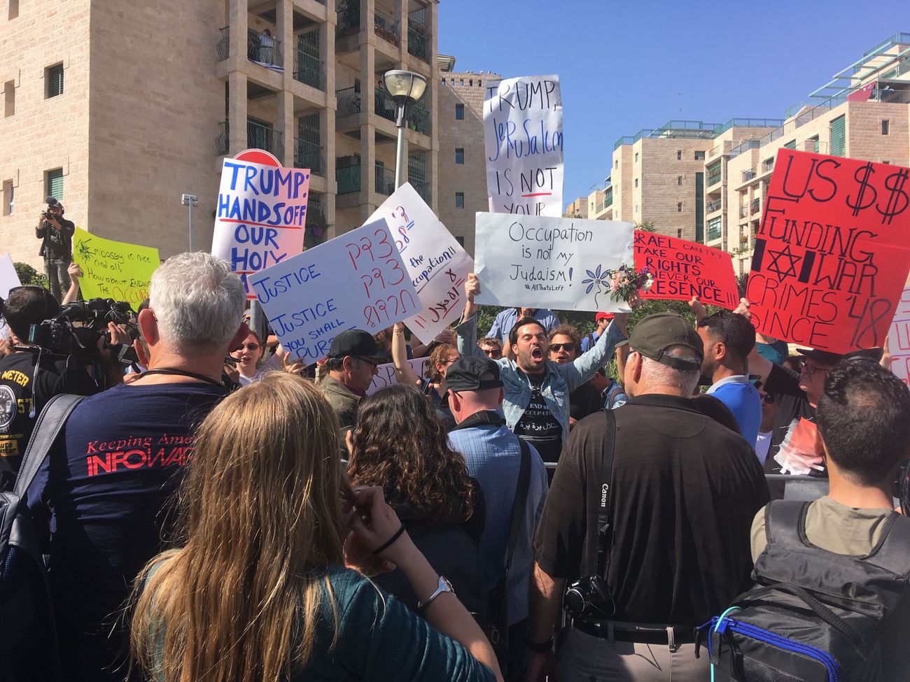 American Jews Celebrate, Protest Jerusalem Embassy