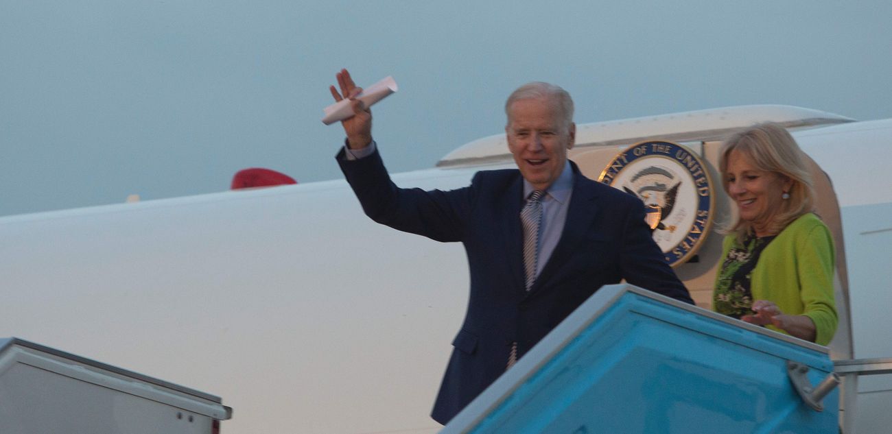 Joe Biden touches down in Georgia to support Jon Ossoff