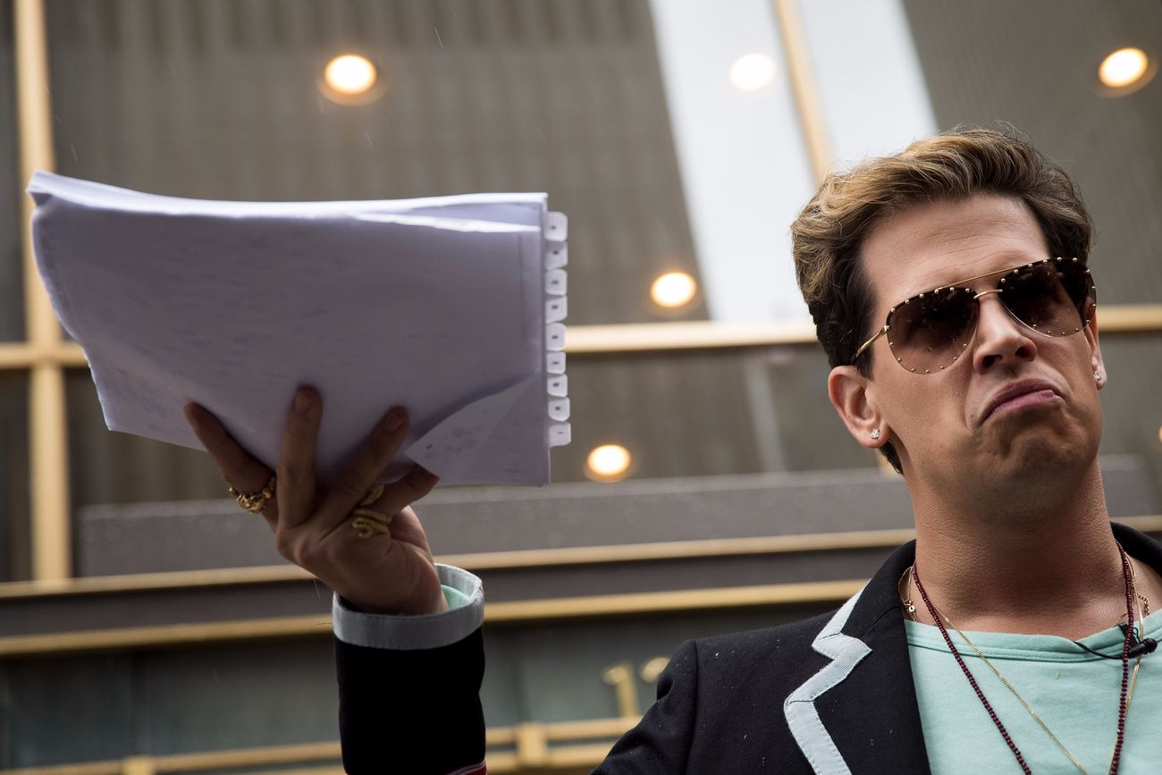 Milo Yiannopoulos Will Represent Himself In Book Suit