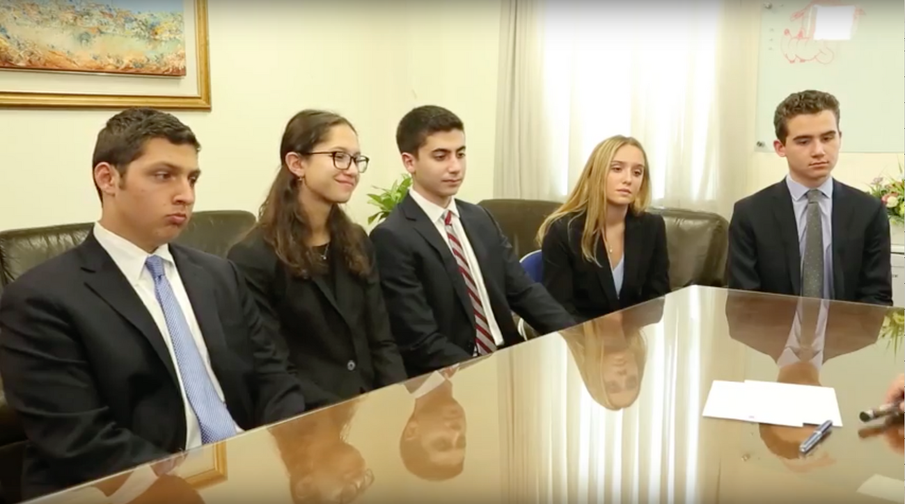 Netanyahu Interviewed By High School Students