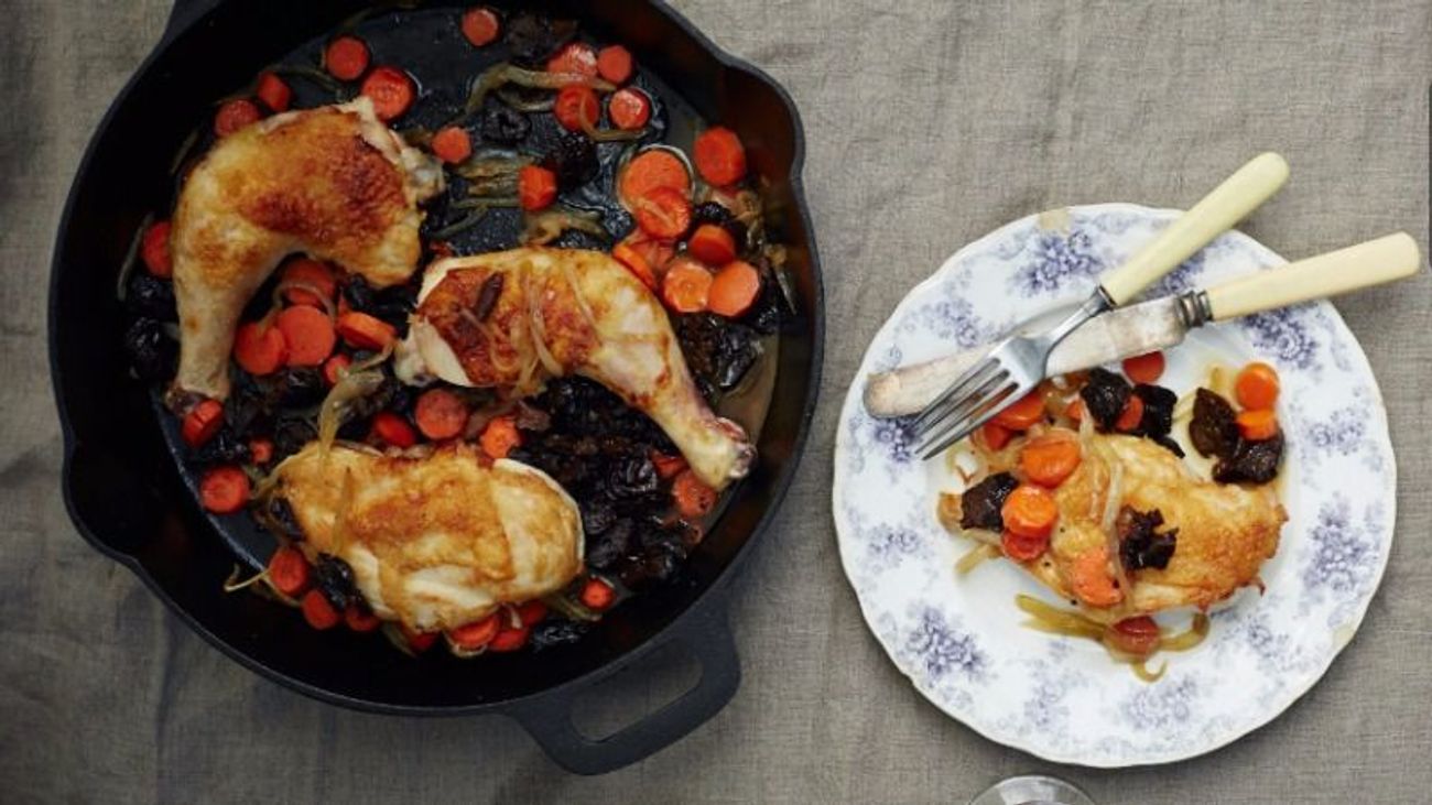 Crispy Chicken With Tzimmes – The Forward