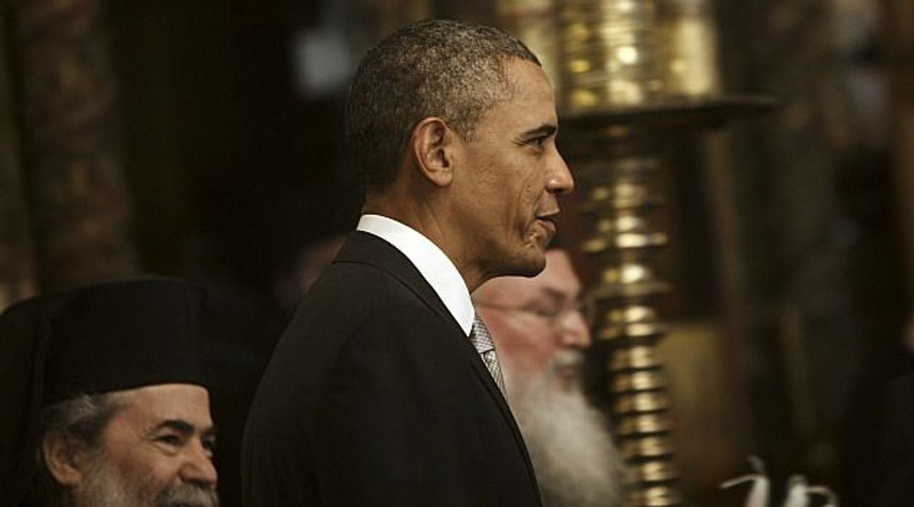 Barack Obama Visits Church of Nativity in Bethehem, Traditional Home of ...