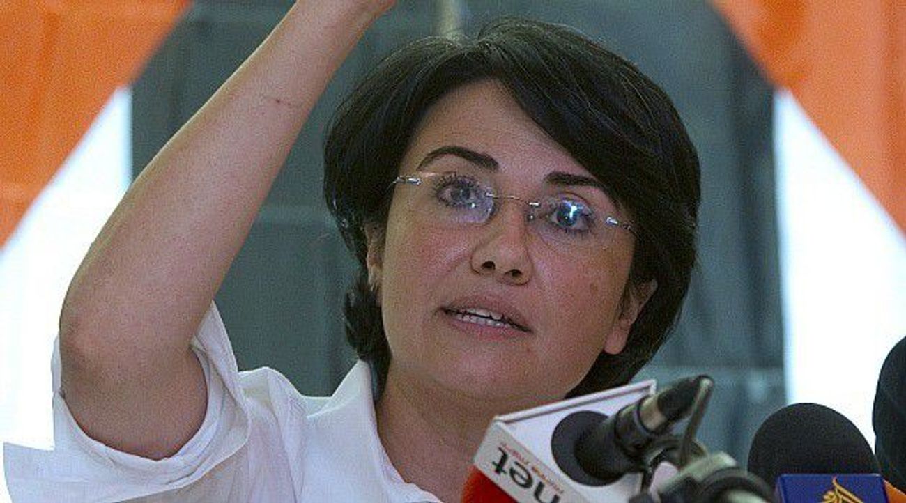 Israeli-Arab Lawmaker Hanin Zoabi Detained at Pro-Gaza Rally – The Forward