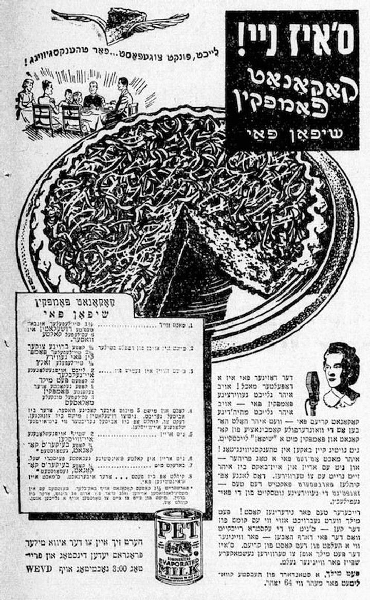 Pumpkin Spice Pops Up In 1947 Yiddish Forverts Pie Recipe – The Forward