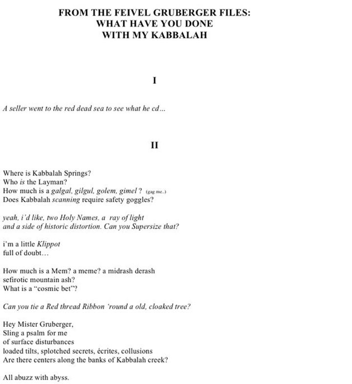 National Poetry Month: Kabbalah and the Eagles – The Forward